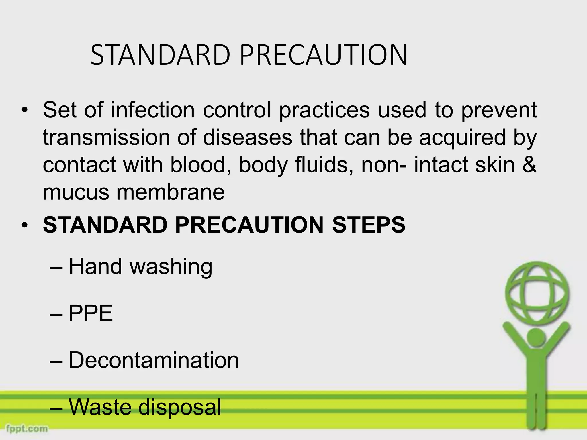 Infection control protocol | PPTX