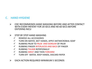 Infection control protocol in nicu BY DR.PRITESH B PATEL | PPTX