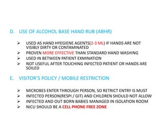 Infection control protocol in nicu BY DR.PRITESH B PATEL | PPTX
