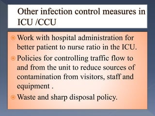 Infection control protocols in intensive care units | PPTX