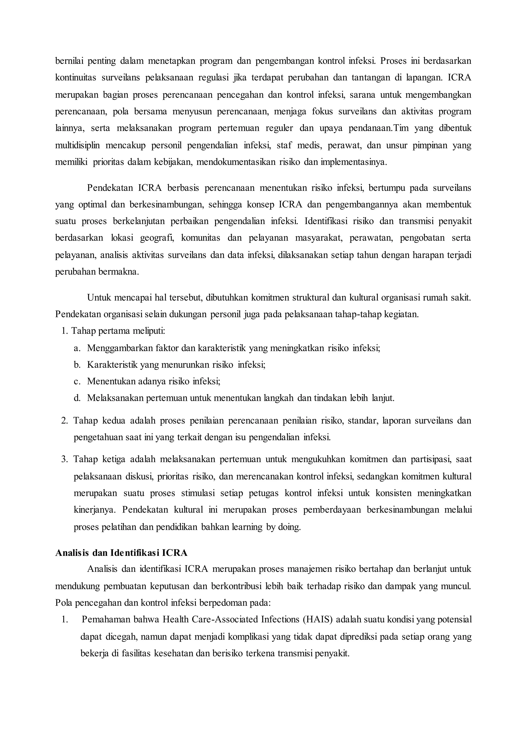 Infection control risk assessment | DOCX