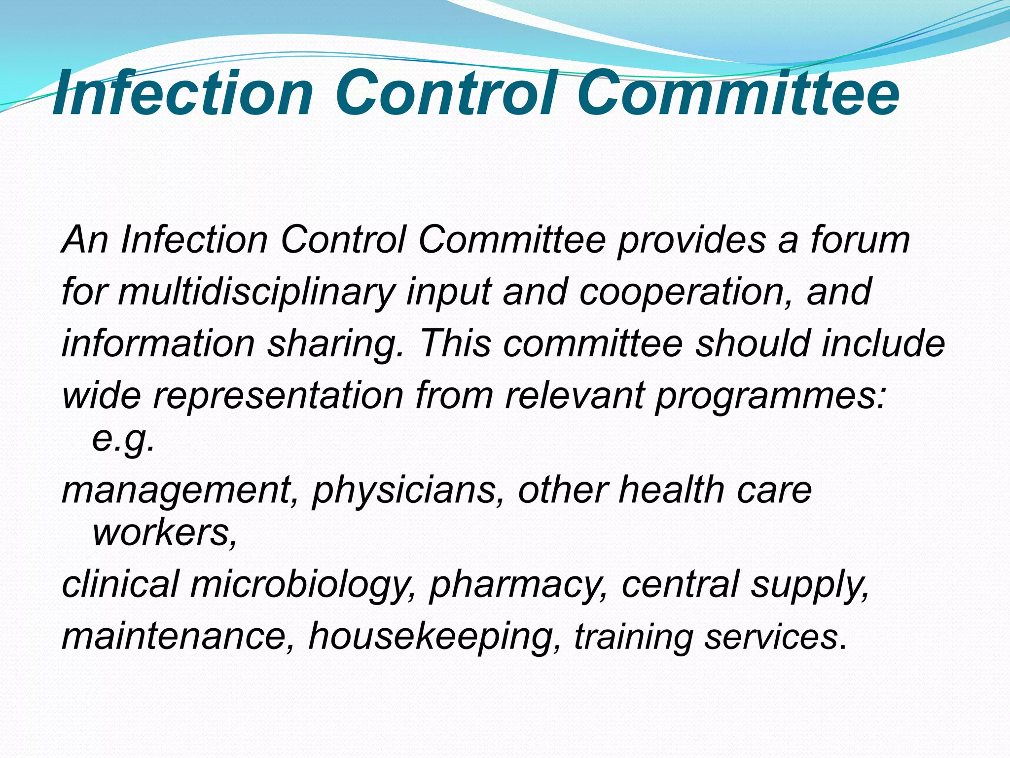 Infection Control In Hospitals | PPTX