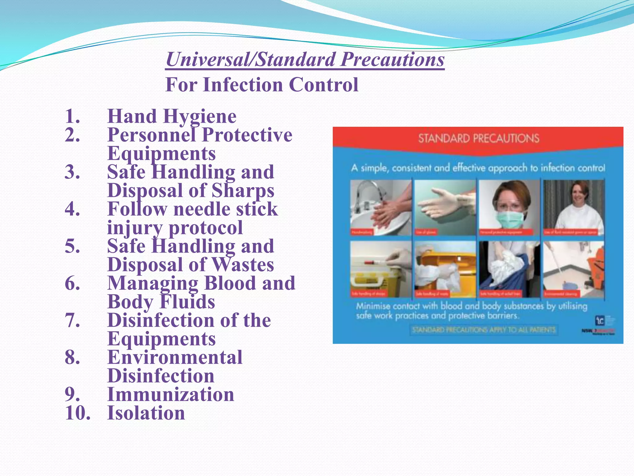 Infection Control In Hospitals | PPTX