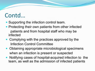 Infection Control In Hospitals | PPTX