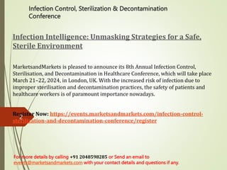 Infection Control, Sterilization & Decontamination Conference ...