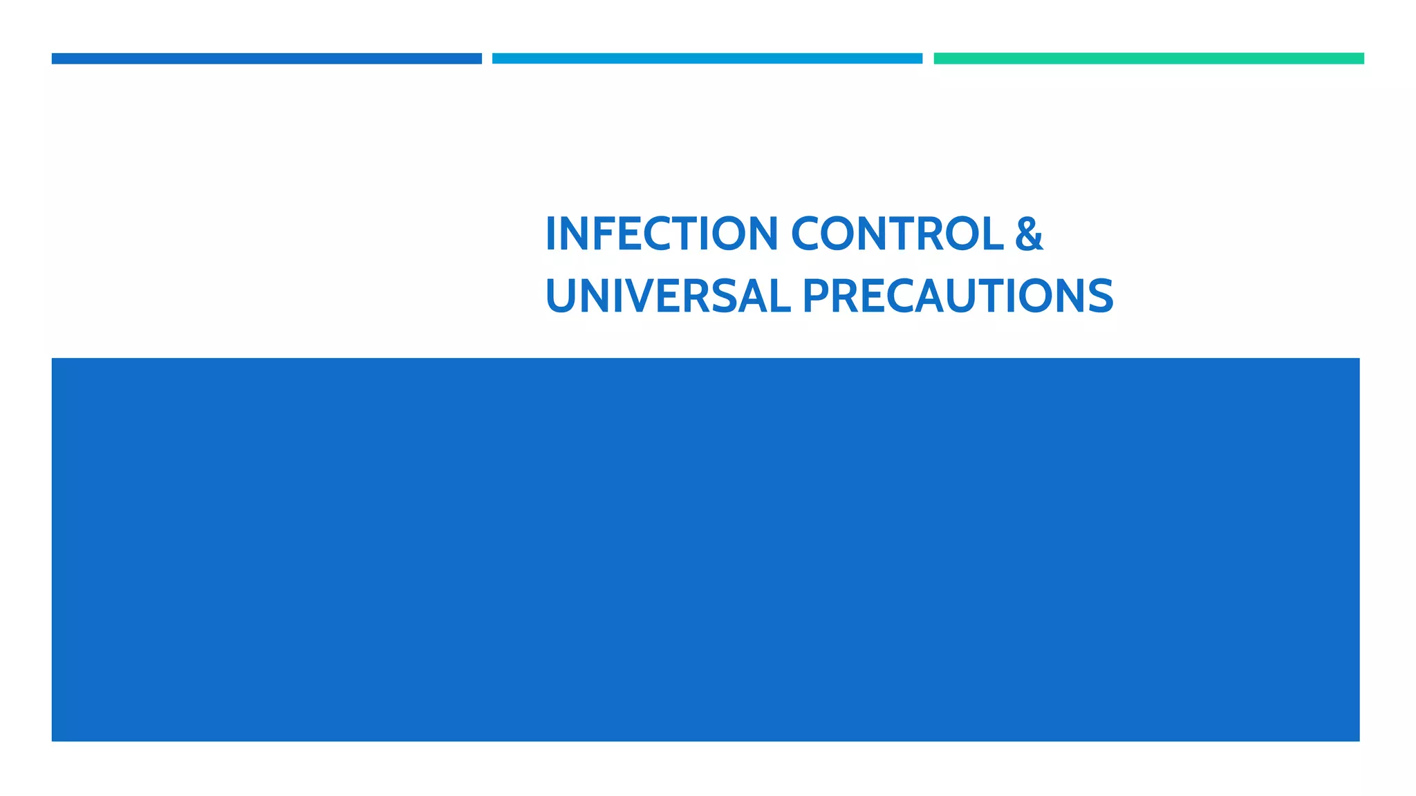 Infection control training | PPTX