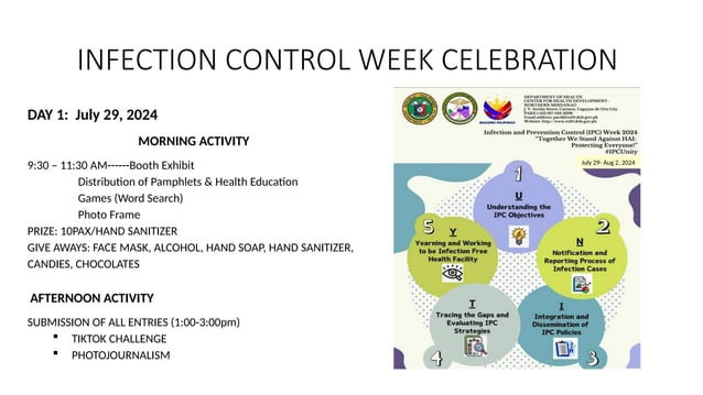 INFECTION CONTROL WEEK CELEBRATION .pptx | Infectious Diseases ...