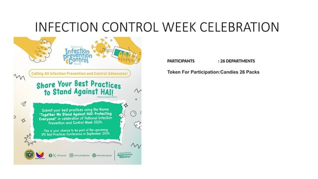 INFECTION CONTROL WEEK CELEBRATION .pptx | Infectious Diseases ...