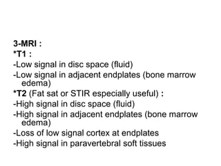 Diagnostic Imaging of Spinal Infection & Inflammation | PPT