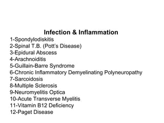 Diagnostic Imaging of Spinal Infection & Inflammation | PPT