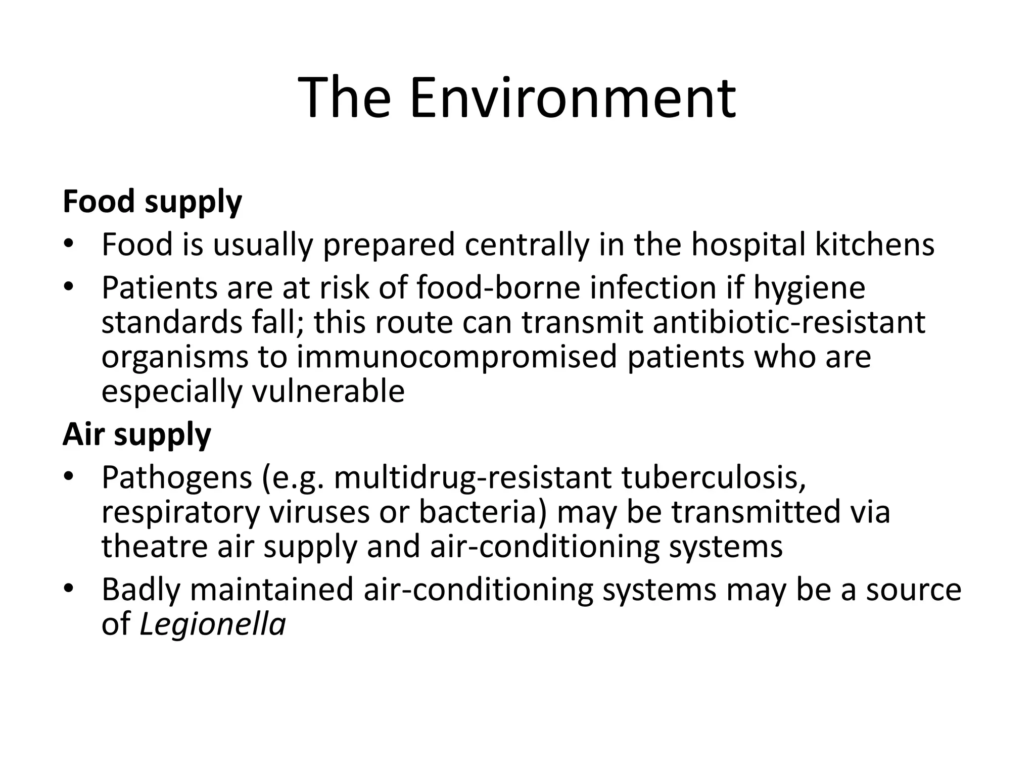 Infection in hospital environment | PPTX