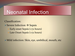 Infection in neonate | PPTX