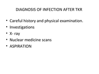 Infection in tkr | PPT