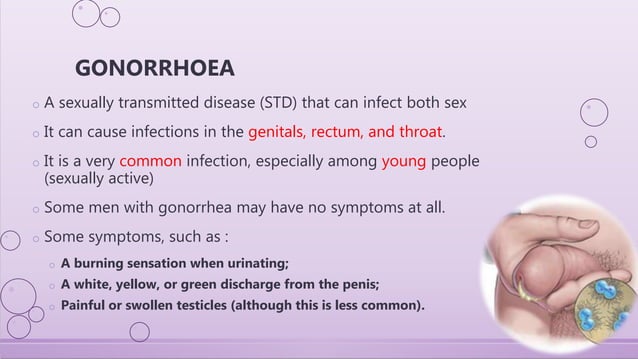Infection of male reproductive system