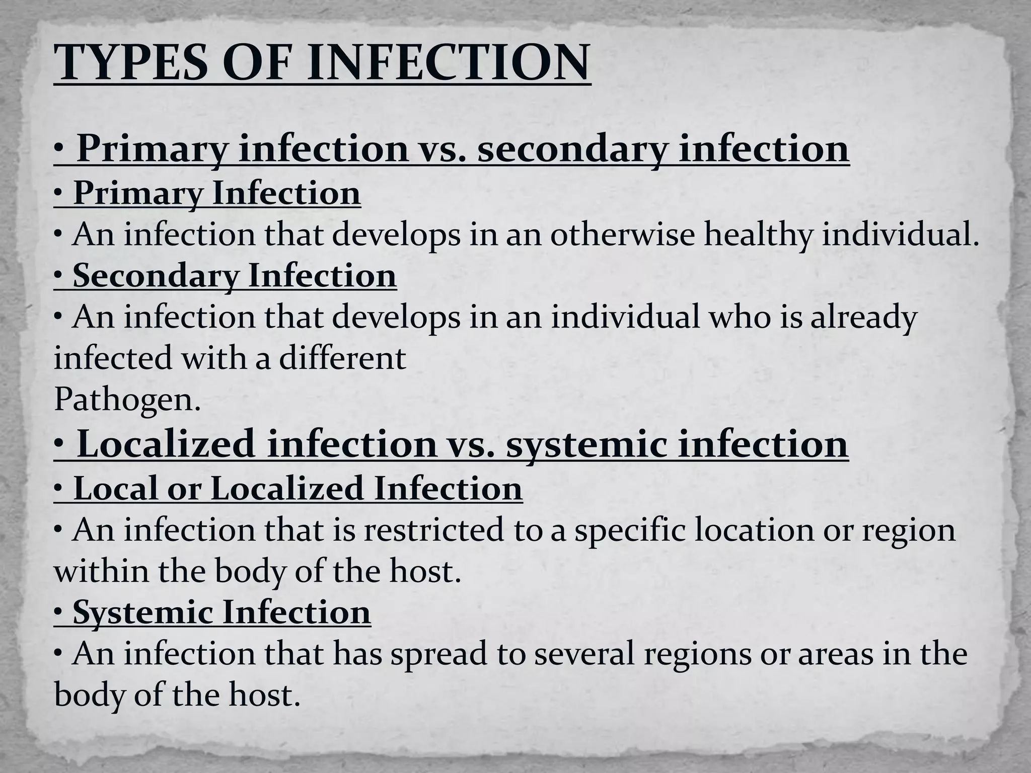 Infection ppt | PPTX