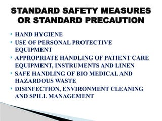 infection control and prevention presentation | PPTX