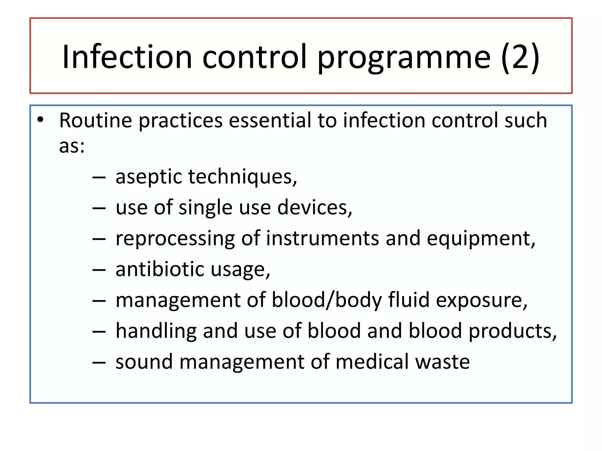 Infection prevention and control | PPTX