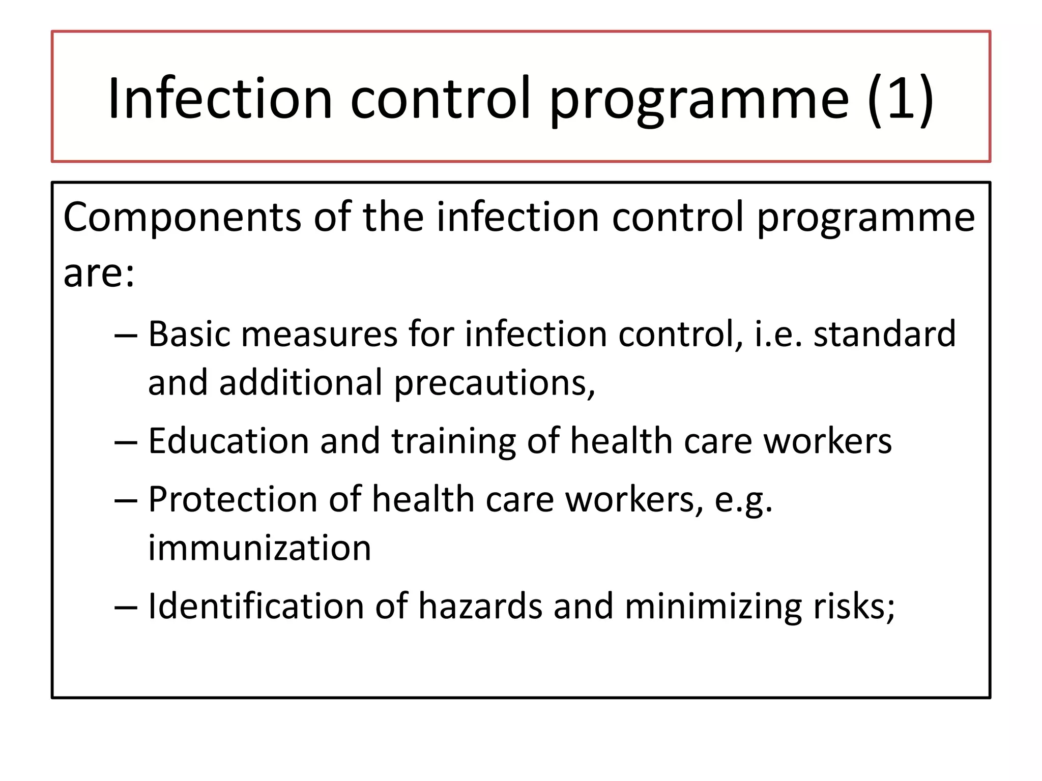 Infection prevention and control | PPTX