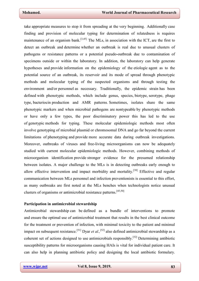 Infection prevention and control general principles and role of ...