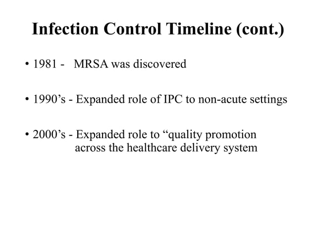 Infection Prevention and Control (IPC).ppt | Infectious Diseases | Diseases and Conditions