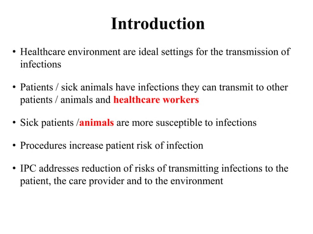 Infection Prevention and Control (IPC).ppt | Infectious Diseases ...