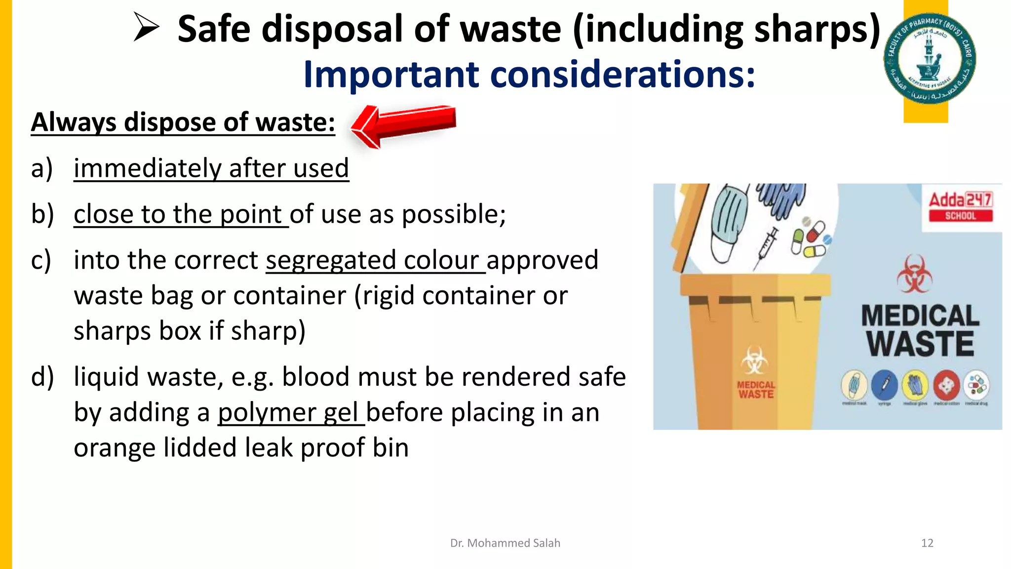 Infection prevention and control (IPC) Lec 3.pptx | First Aid | Injuries