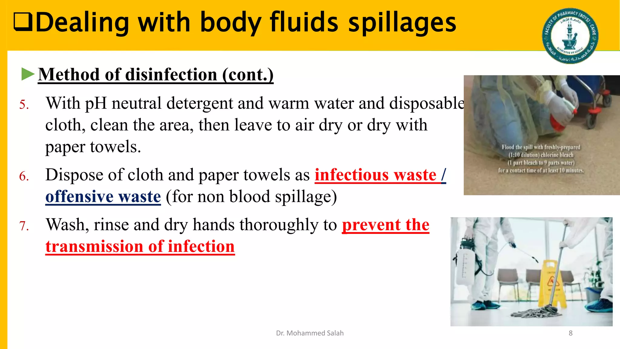 Infection prevention and control (IPC) Lec 3.pptx | First Aid | Injuries