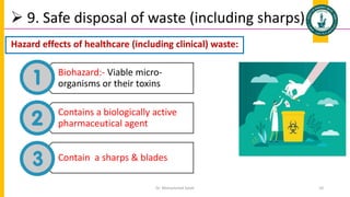 Infection prevention and control (IPC) Lec 3.pptx | First Aid | Injuries