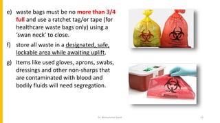 Infection prevention and control (IPC) Lec 3.pptx | First Aid | Injuries