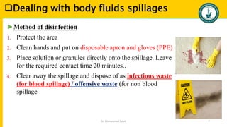 Infection prevention and control (IPC) Lec 3.pptx | First Aid | Injuries