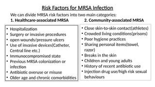 Infection Prevention and Control/MRSA infection | PPTX