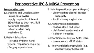 Infection Prevention and Control/MRSA infection | PPTX