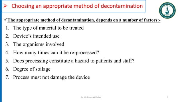 Infection prevention and control lecture 4 decontamination.pdf