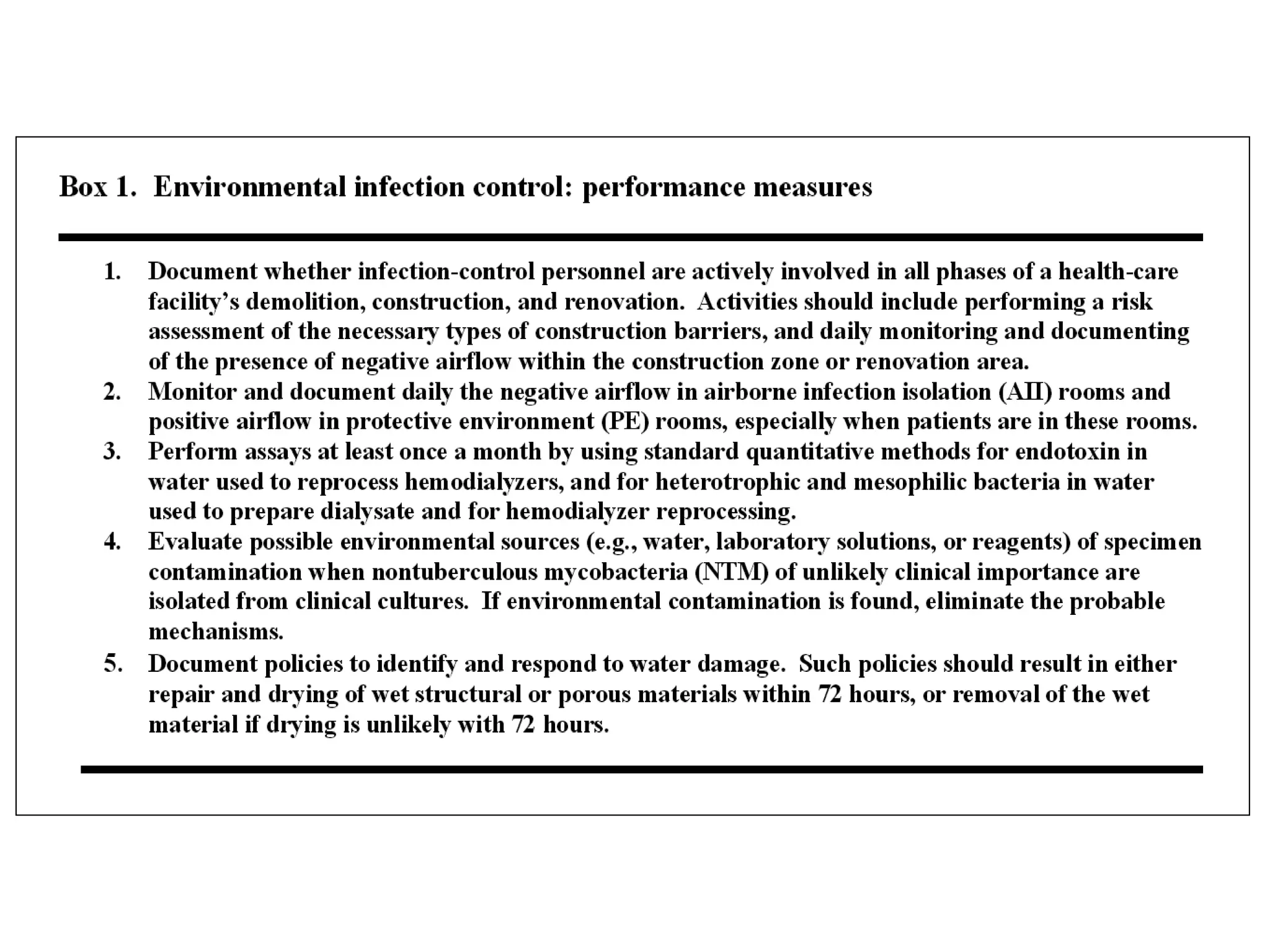 Infection Prevention & Control During Constructions and Renovation | PDF