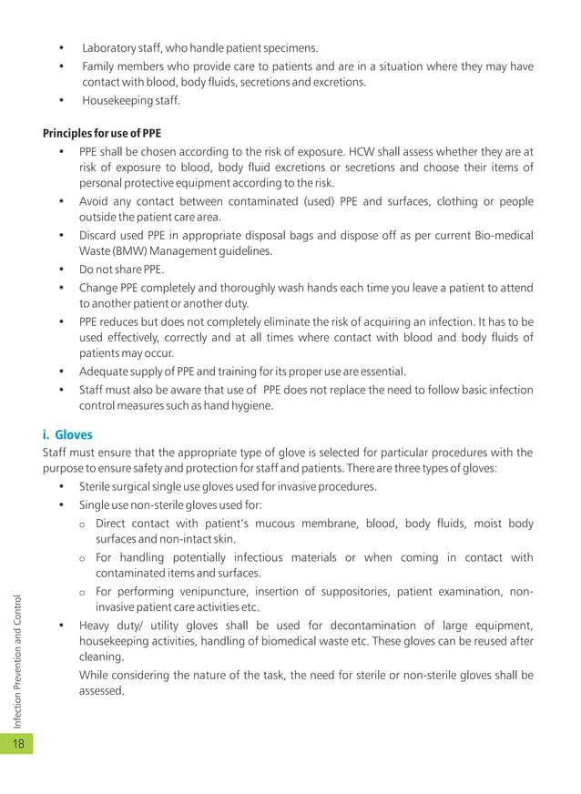 Infection Prevention & Control Guideline - Engligh | PDF | Infectious ...