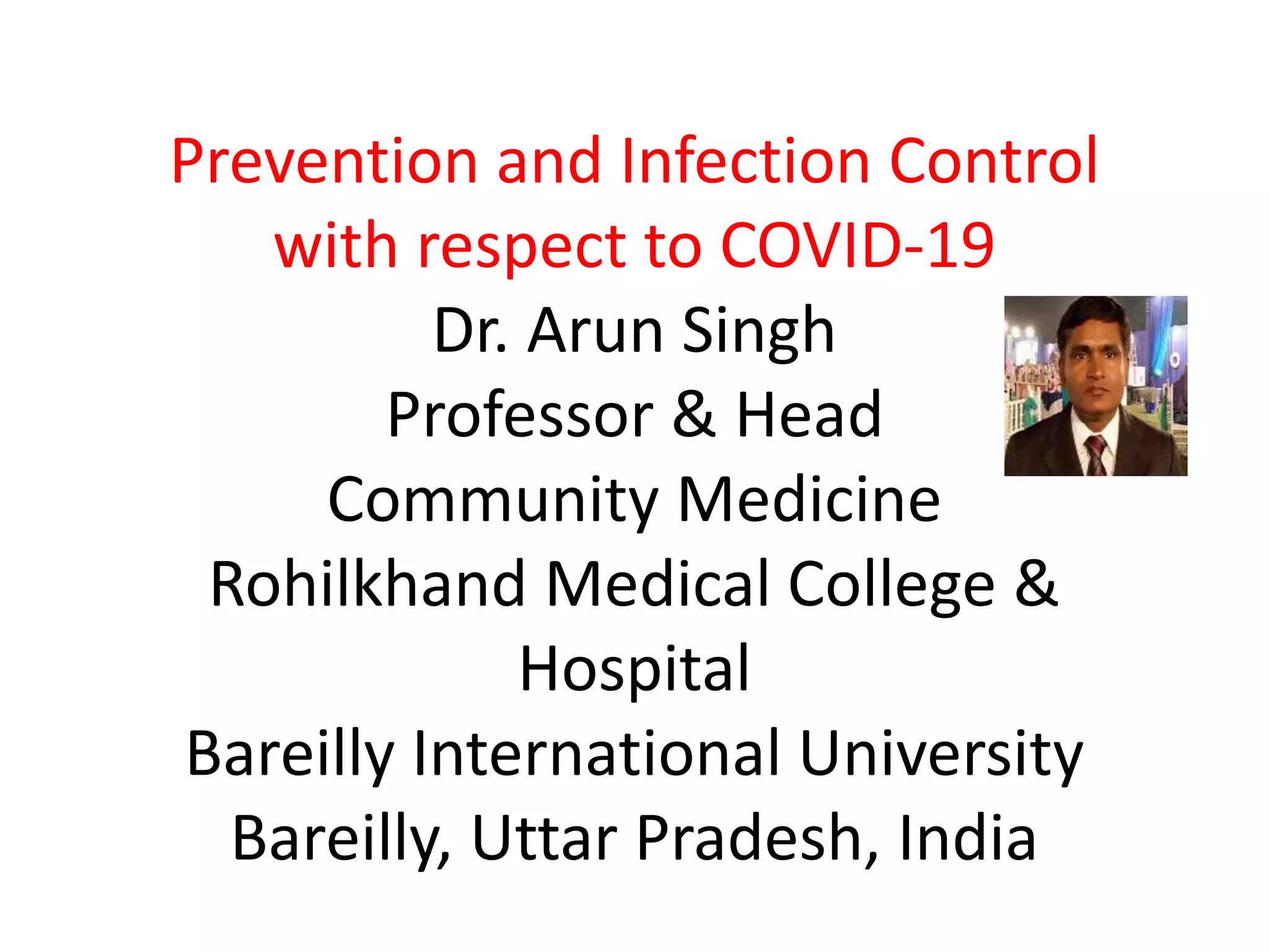 Infection prevention & control IPC measures and protocols in COVID-19 ...