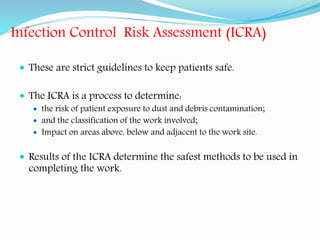 Infection prevention in healthcare construction and renovation | PPTX