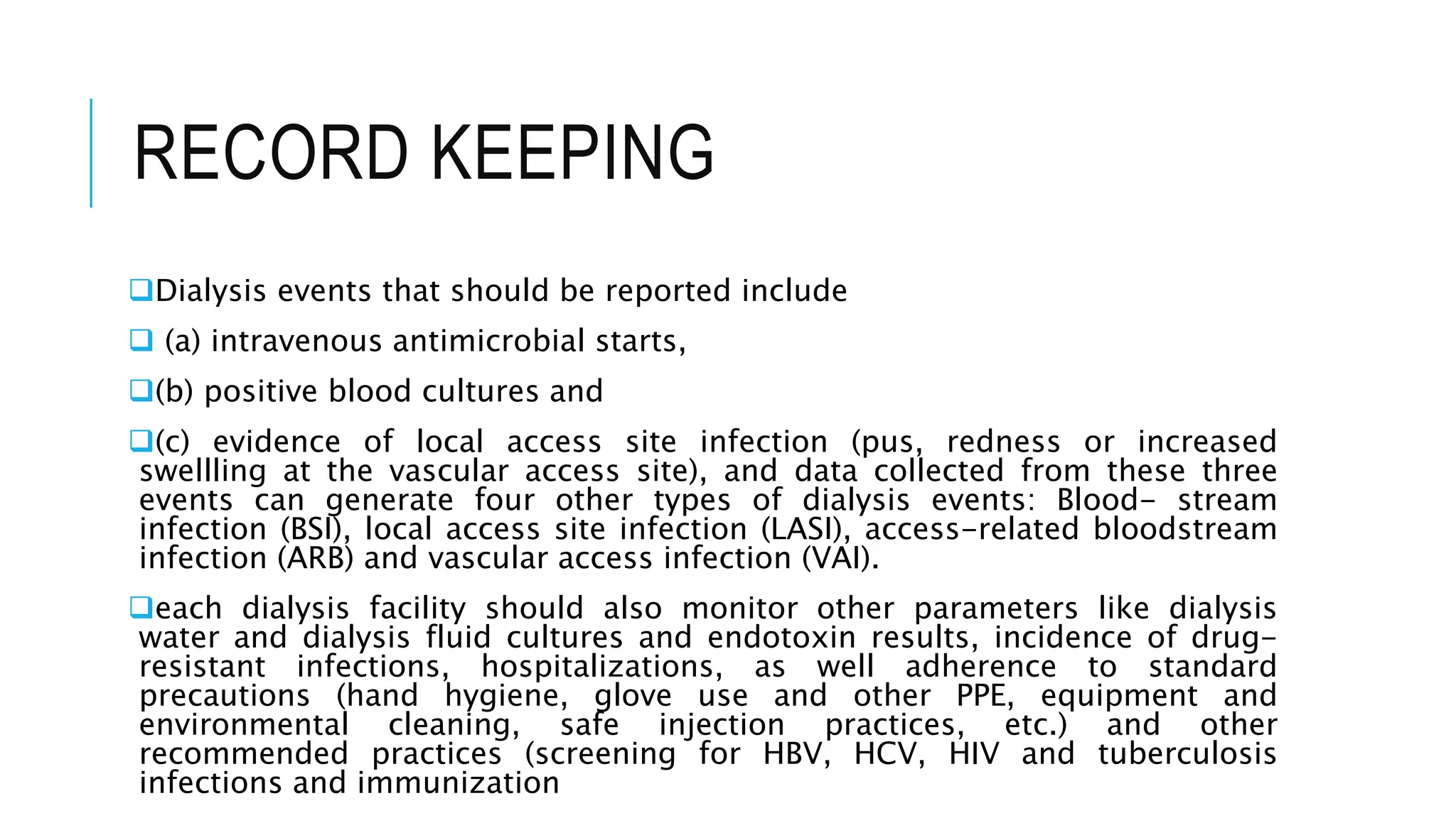 Infection Prevention in Hemodialysis unit | PPTX