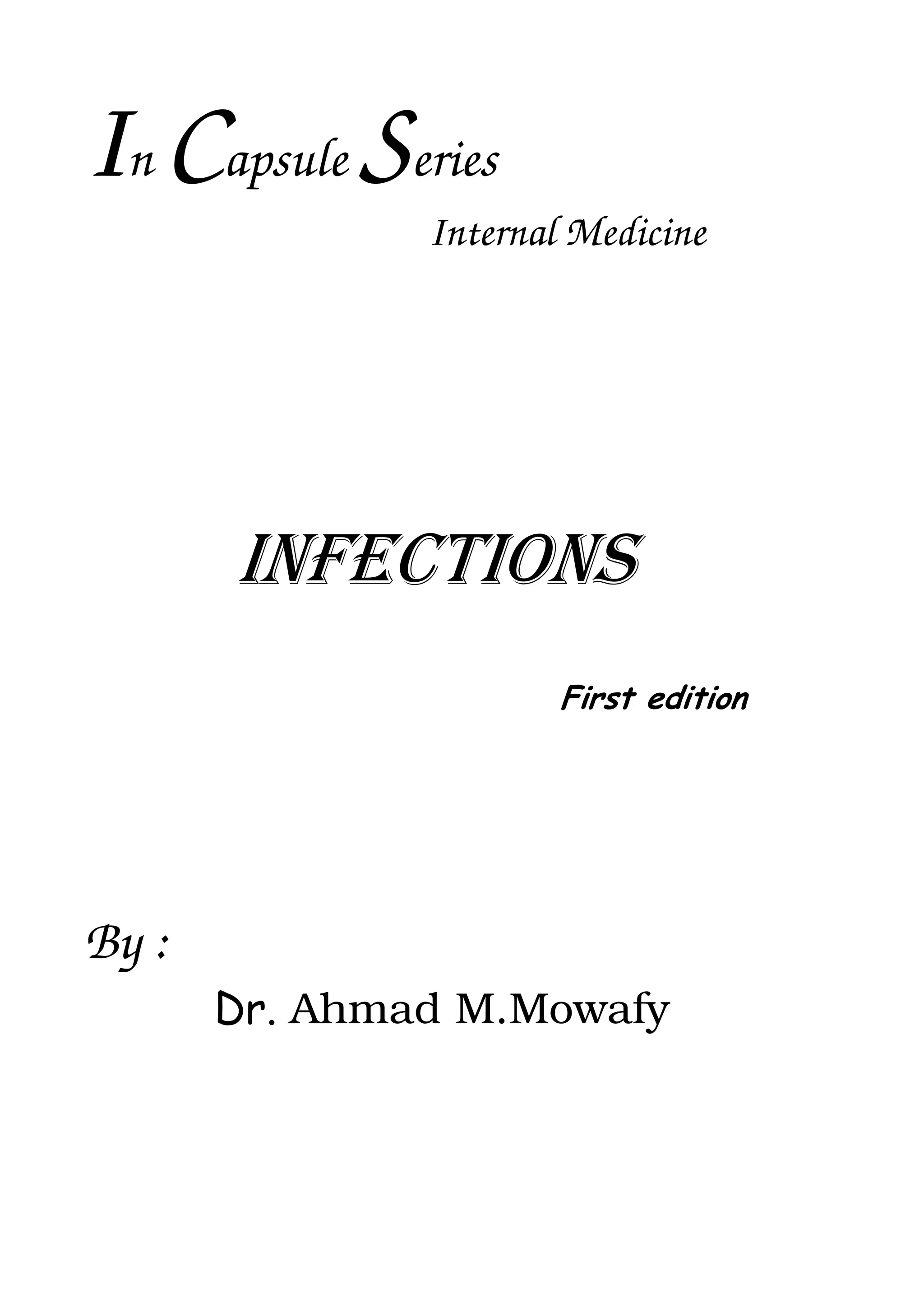 Infections dr.ahmed mowafy | PDF