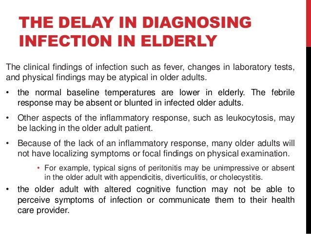 Infections in elderly | PDF