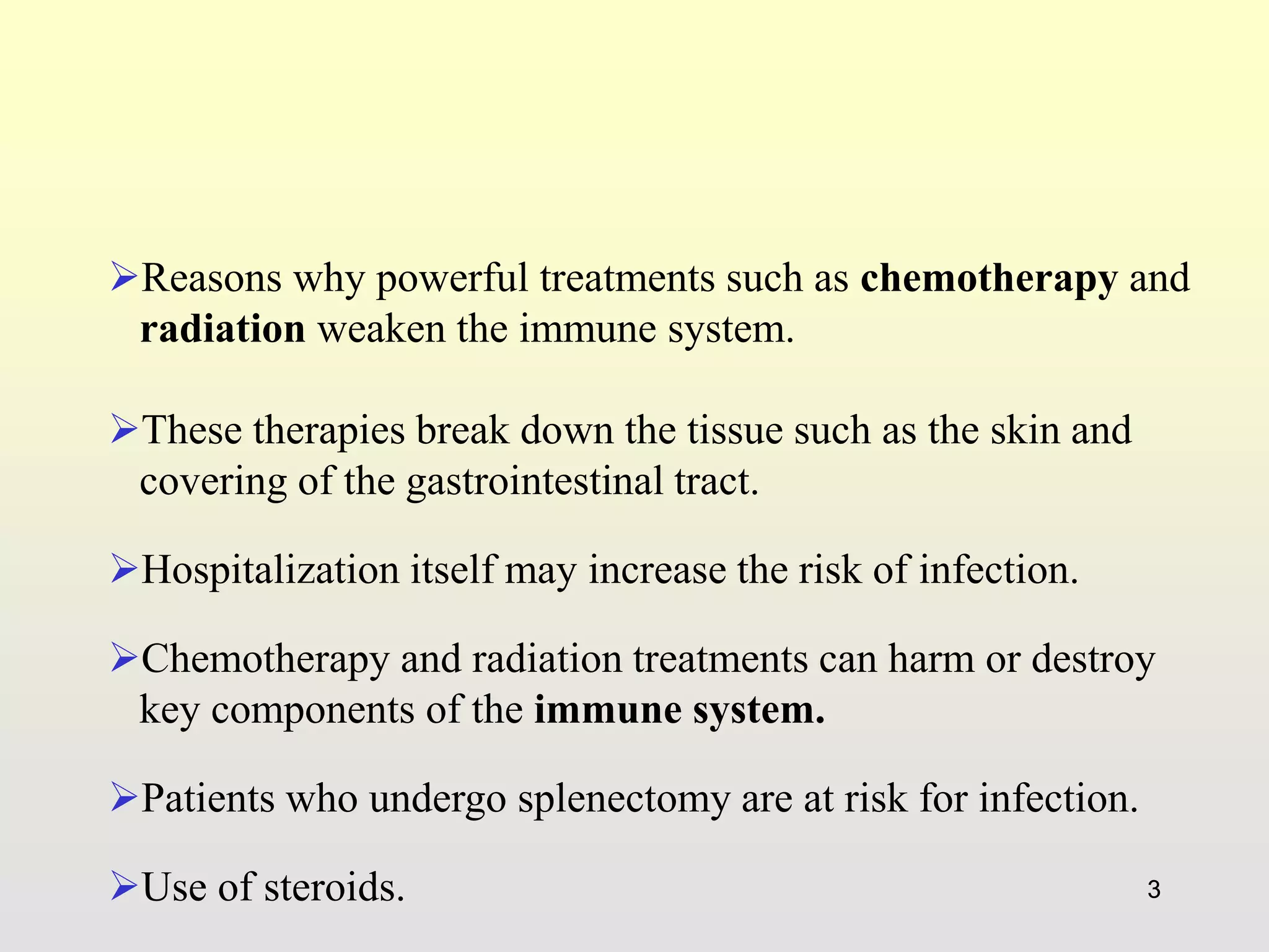 Infections in immunocompromised patients | PPT