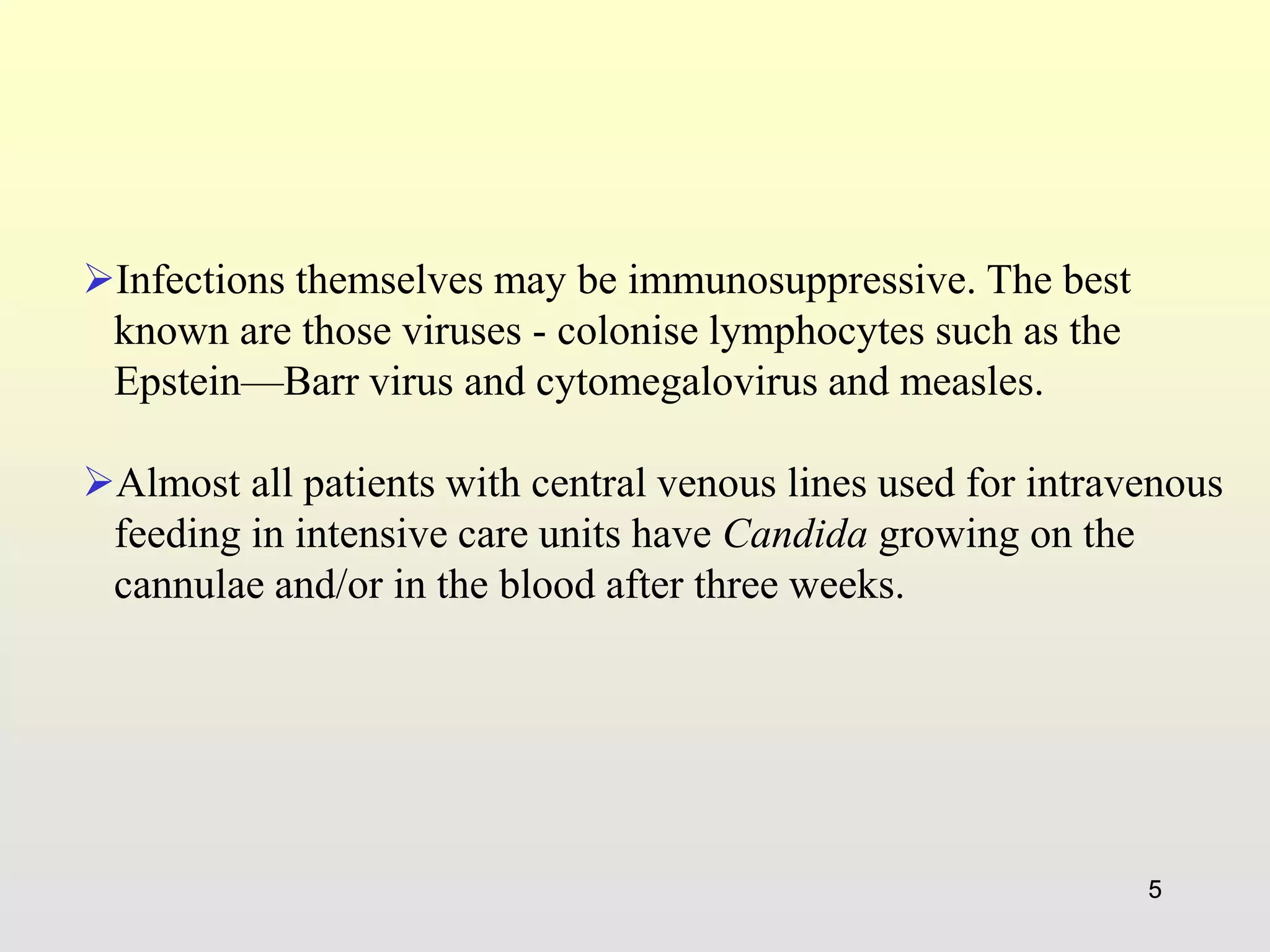 Infections in immunocompromised patients | PPT