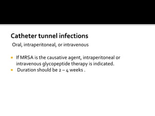 Infections in peritonial dialysis | PPTX