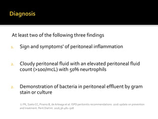 Infections in peritonial dialysis | PPTX