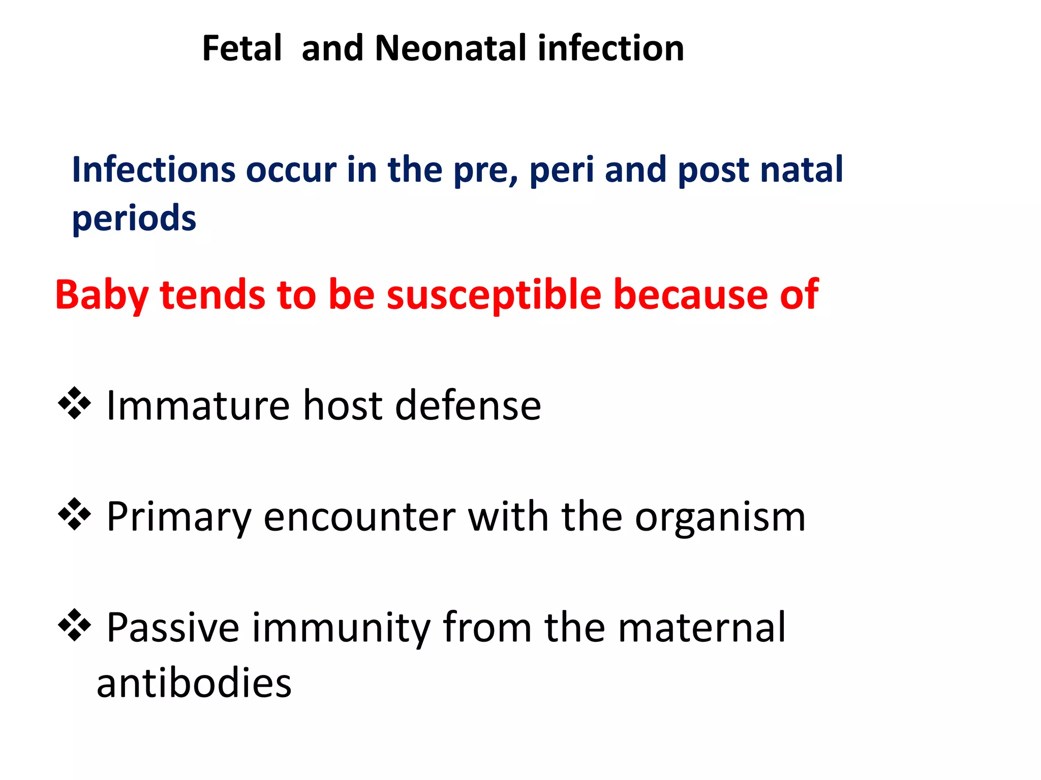 Infections in pregnancy, foetus and neonates | PPTX
