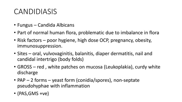 Infections of female genital tract | PPTX | Sexual Conditions | Sexual ...