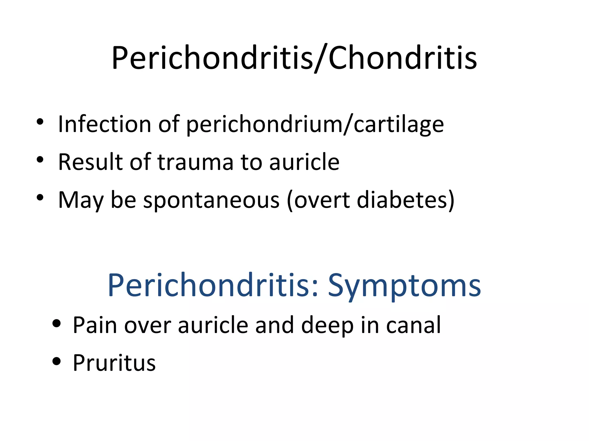 Infections of the external ear | PPT