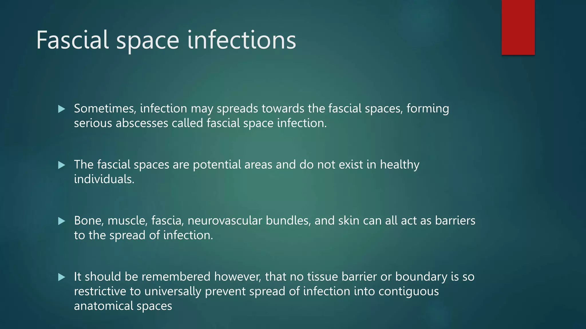 Infections of the facial spaces.pptx