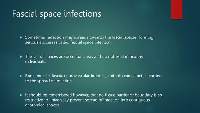 Infections of the facial spaces.pptx | Ear, Nose and Throat Conditions ...