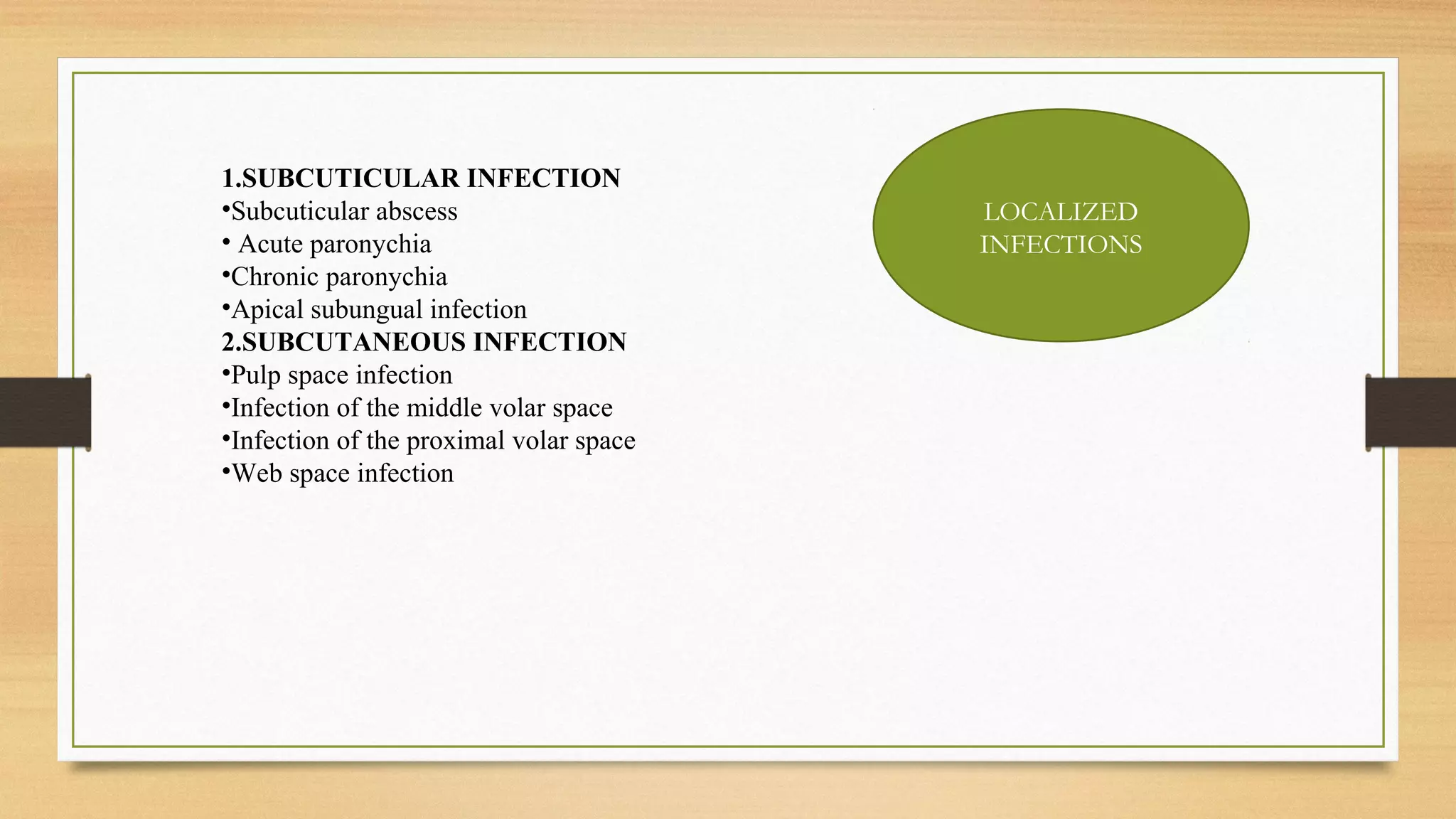 Infections of the hand | PPT